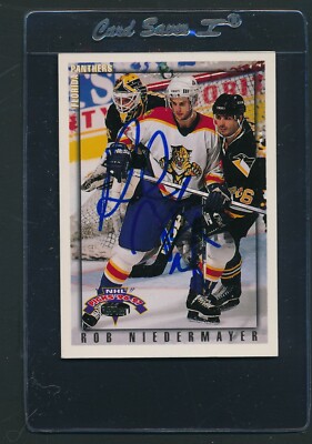 1996/97 Topps #99 Rob Niedermayer Panthers Signed Auto *E9354 | eBay