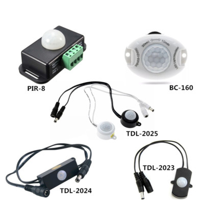 Automatic DC 12V 24V 6A Infrared PIR Motion Sensor Switch For LED Strip ...