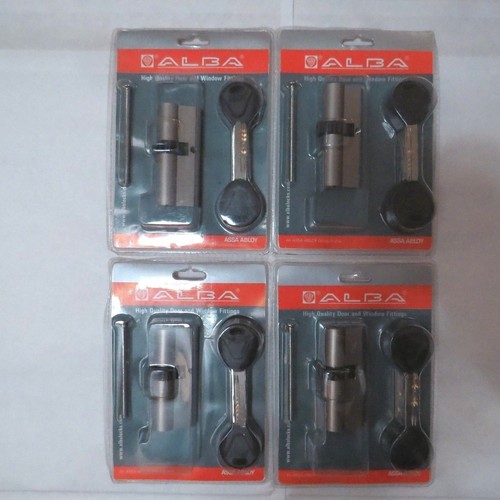 4 ALBA DOOR LOCK CYLINDER 76MM EURO PROFILE COG WHEEL BEST PRICE GET 1 ...