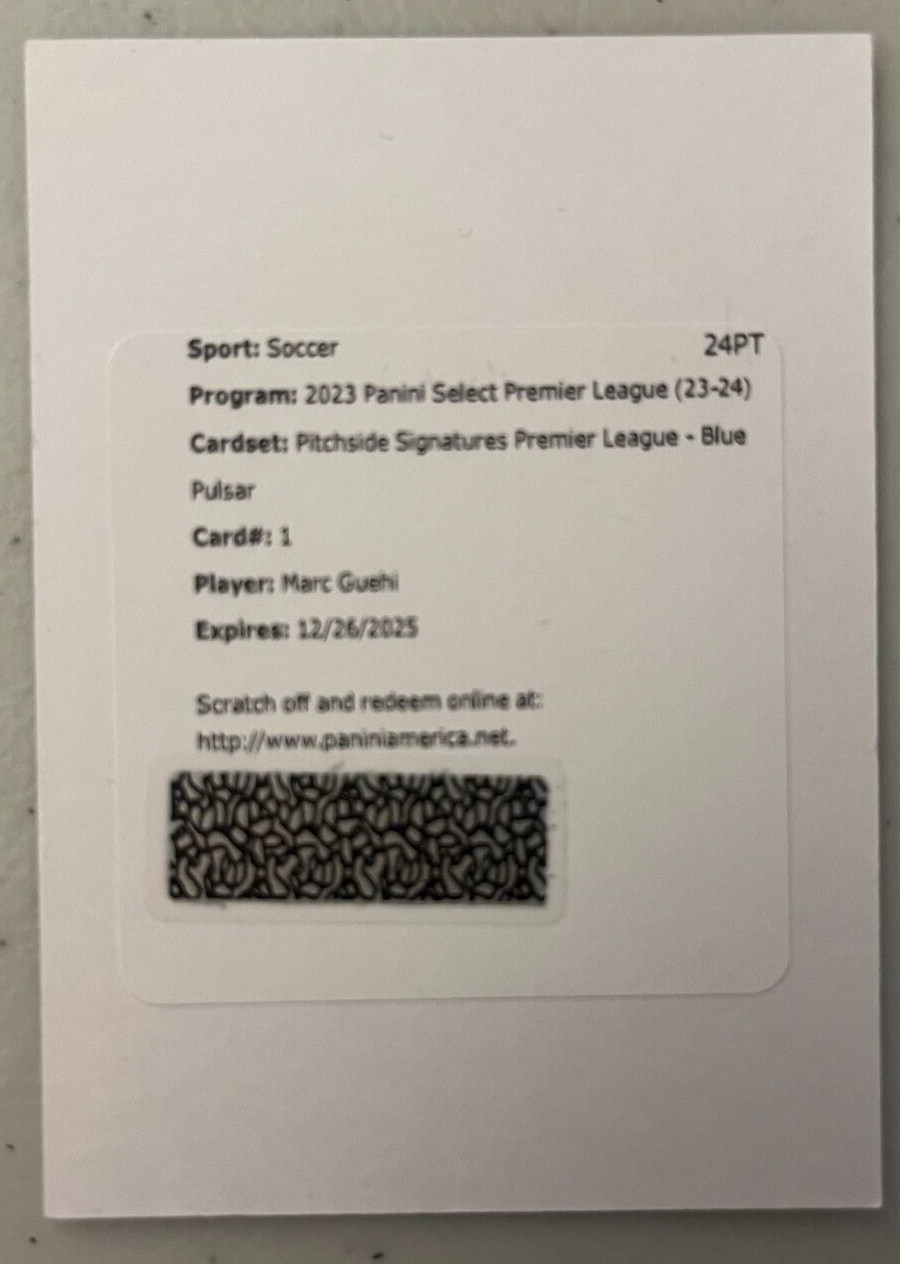 2023-24 Panini Select Premier League - Pitchside Signatures Blue Pulsar ...