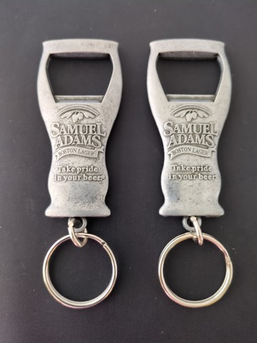 2 Samuel Adams Boston Lager Pewter Keychain Openers Take Pride In Your ...
