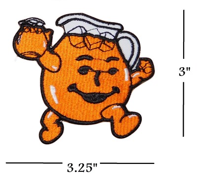 Kool Aid Man Pitcher Retro 90s Style Iron on Patch Fashion 80s Applique ...