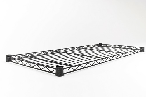 Wire Shelving Extra Wire Shelf 18" X 48", Fits 1" Pole Diameter, Black ...