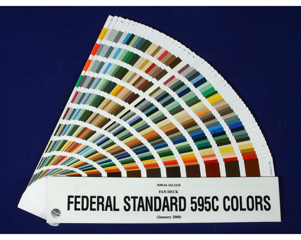 FED-STD-595C FEDERAL STANDARD 595C COLORS Fan Deck | eBay