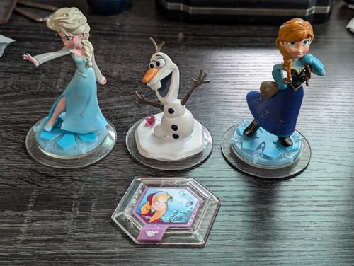 Lot of Disney Infinity FROZEN - ELSA - ANNA - OLAF- Figures & Power ...