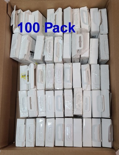 LOT OF 100 Pack - OPEN BOX Apple EarPods USB-C Wired Headphones A3046 ...