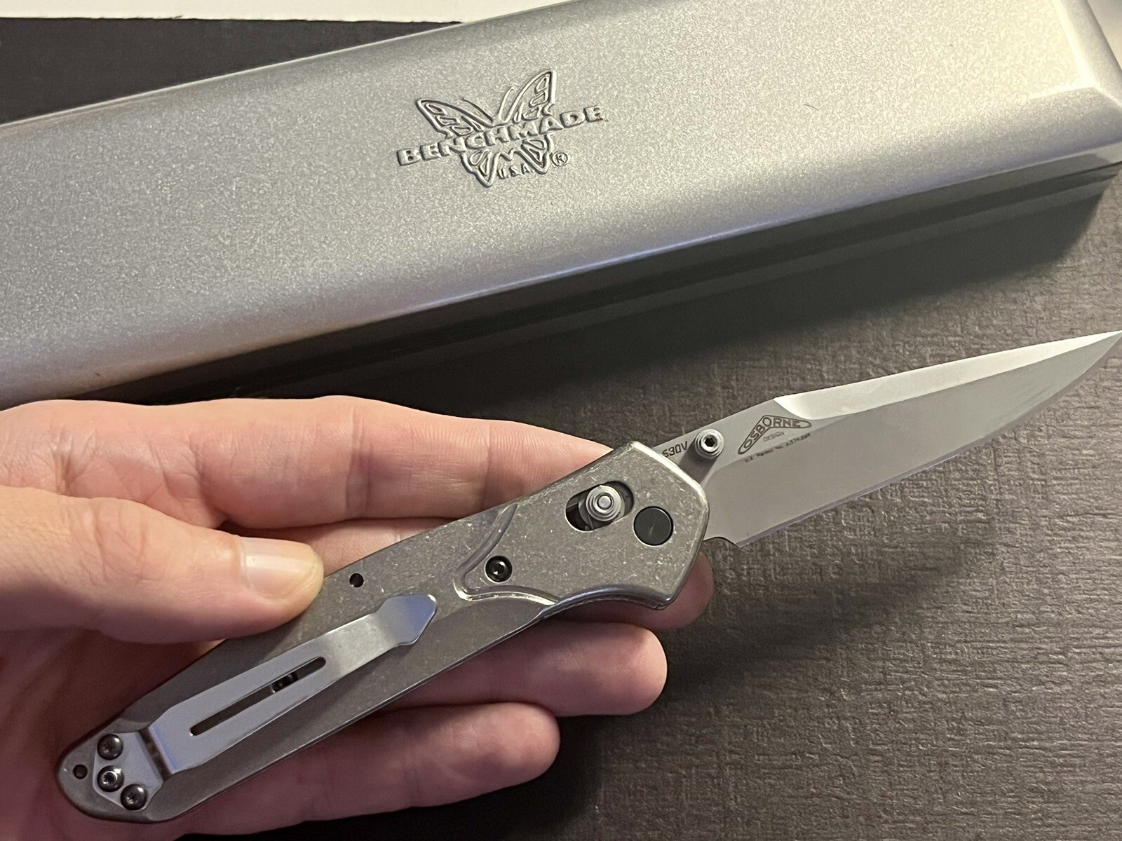 Benchmade Knife 941 943 Titanium Osborne Ti Scales S30V Rare Limited ...