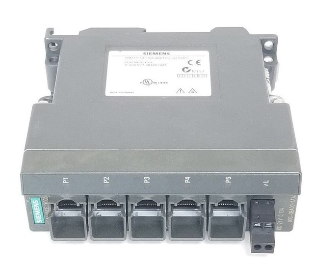 SIEMENS SCALANCE X005 1P 6GK5-005-0BA00-1AA3 ETHERNET SWITCH ...