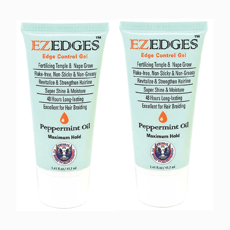 EZ EDGES Edge Gel (Tube) Peppermint Oil, 1.41 oz. ( 2 Pack ) ** Free ...