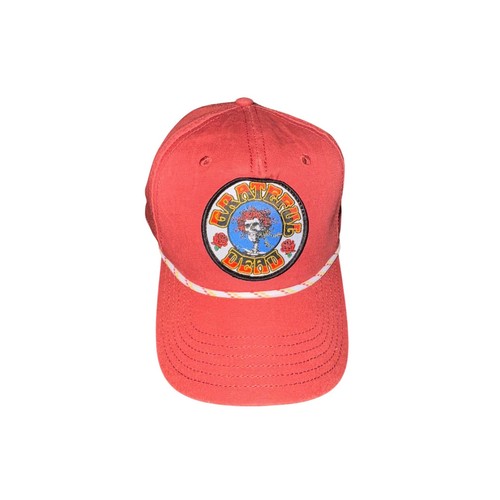 Grateful Dead Red Rope Hat Skull Roses Patch Snapback Cap | eBay