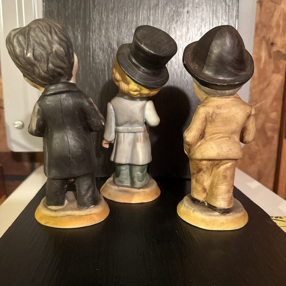 Marx Brothers Harpo Chico Groucho 1973 Comedians Esco Chalkware Statue ...