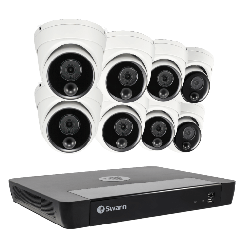Swann 8 Camera 16 Channel 4K NVR-8580 Security System, 2TB HDD, Heat ...