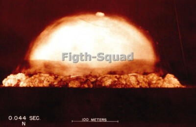 WW2 Picture Photo 1945 Trinity test fireball 0.044 seconds after ...