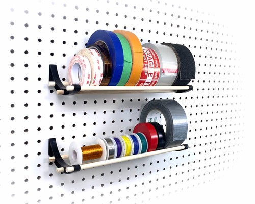 Tape holder and organizer for pegboards, great for tapes, wires and ...