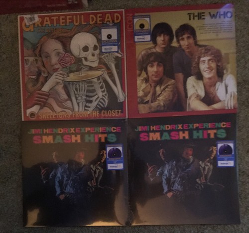 The Who Grateful Dead Jimi Hendrix Exp 4 sealed new Lps Record Albums ...