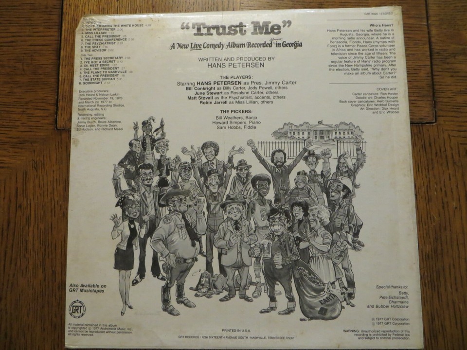 Hans Petersen – Trust Me - 1977 - GRT GRT-8020 Vinyl LP NEW! SEALED ...
