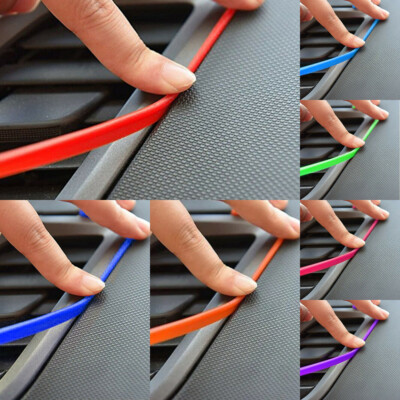 5m Car Interior Decor Point Edge Gap Door Panel Molding Line 7color ...