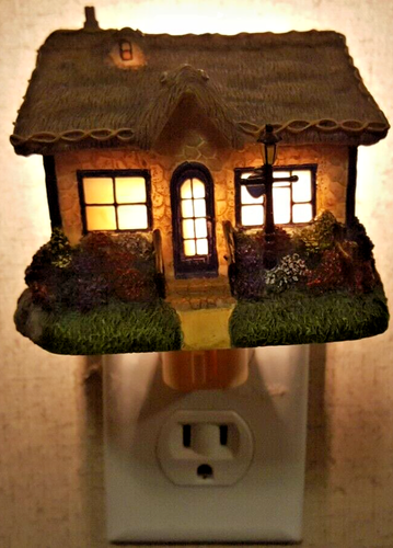 Porcelain House Cottage Night Light Wall Socket | eBay