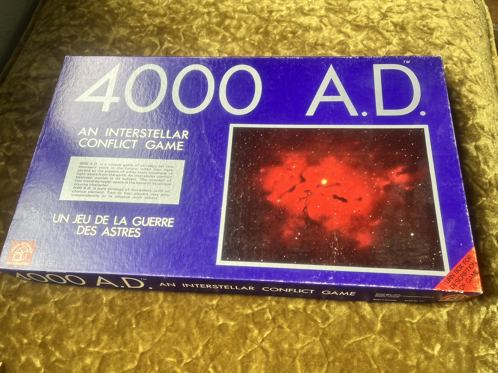 L'AN 4000 A.D. Interstellar Conflict Board Game Waddingtons House of ...