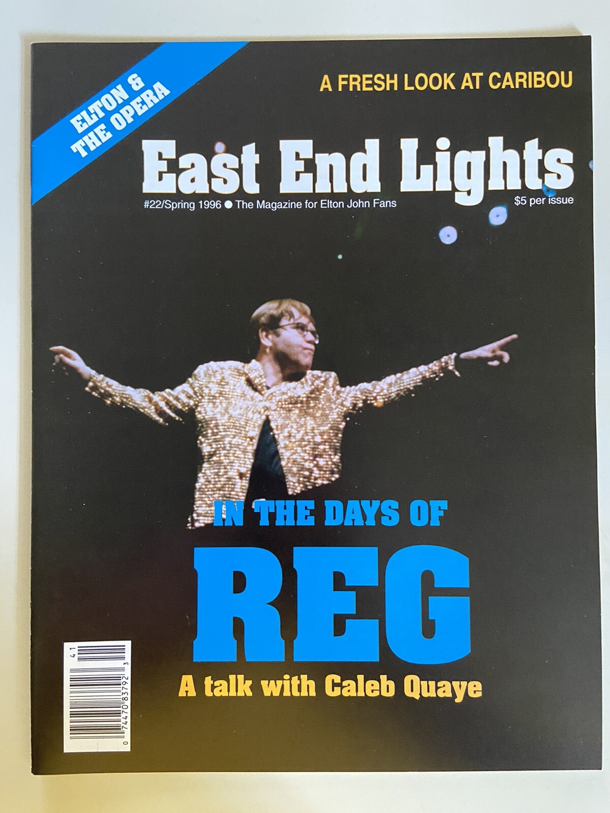 Elton John East End Lights Fan Magazine, #22 Issue, Spring 1996. 24 ...