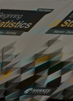 Beginning Statistics Textbook by Hawkes Learning (Hardcover) Third ...