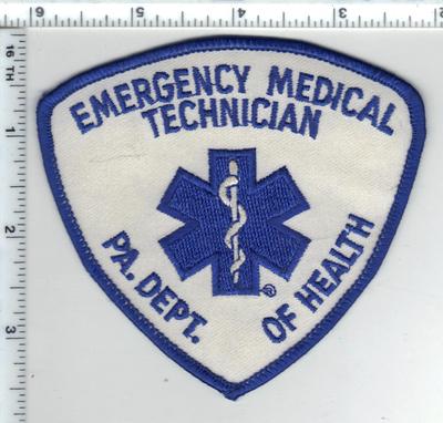 Pennsylvania Emergency Medical Technician Blue Shoulder Patch 1980's ...
