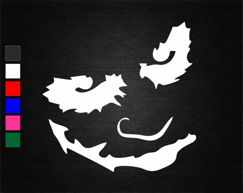 JOKER FACE BATMAN VINYL DECAL STICKER CAR/VAN/WALL/LAPTOP/TABLET/ART ...