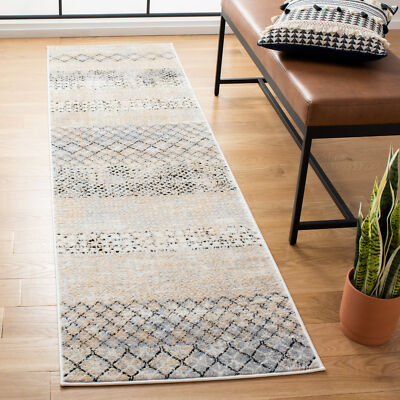 Safavieh Amelia GREY / GOLD 2'-2" X 12' Runner - ALA761H-212 | eBay