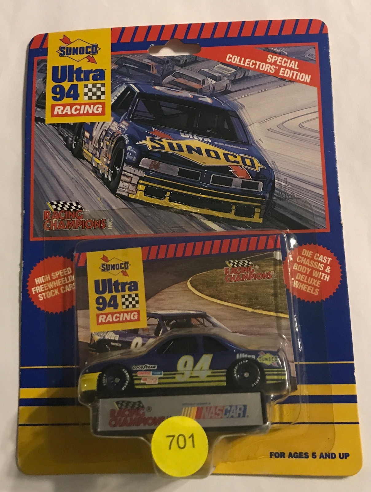 1992 RACING CHAMPIONS #94 SUNOCO ULTRA 94 RACING TEAM PROMO #701 | eBay