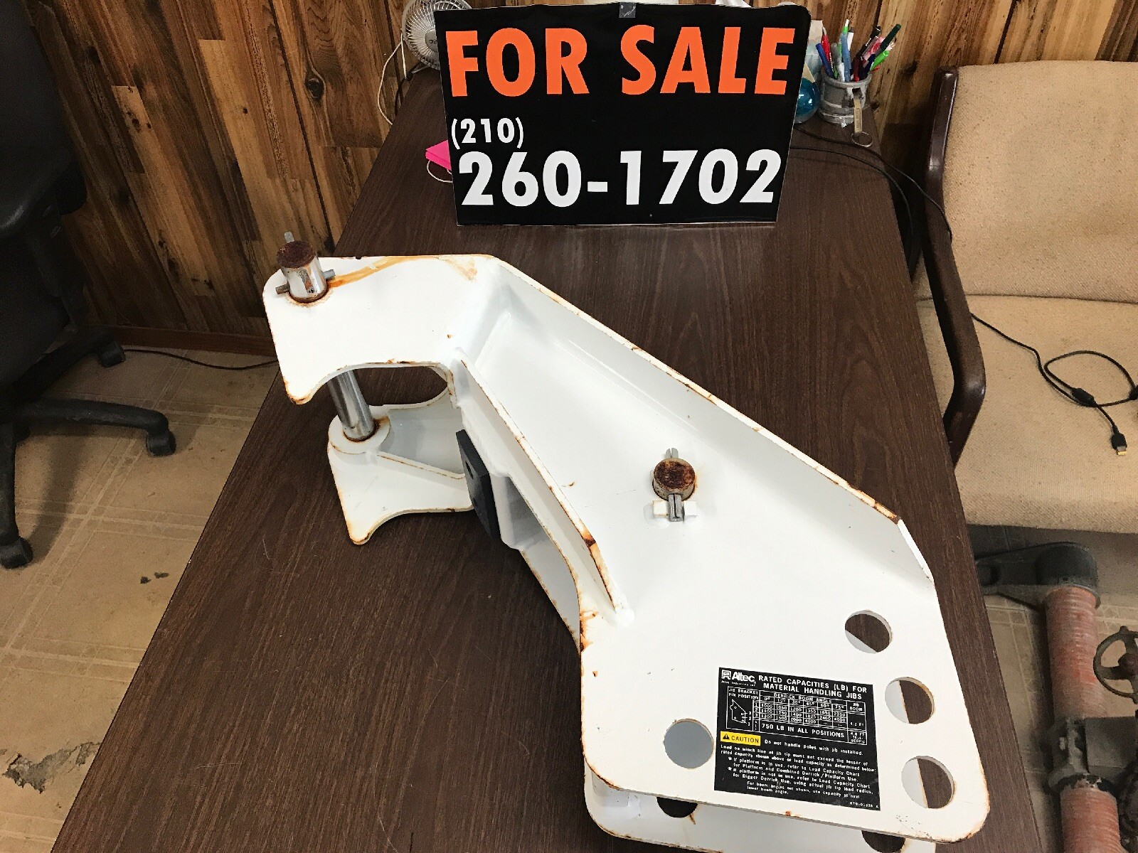 Altec Jib Bracket Material Handling Jib 750 Lbs 3 Position Bolt On ...
