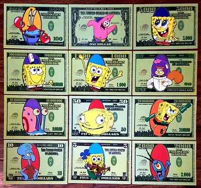You Pick! Spongebob Squarepants Money Sticker / Decal vending machine ...