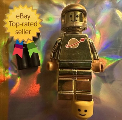 LEGO Classic Spaceman Gold Chrome With Custom Space Helmet / Air Tank ...