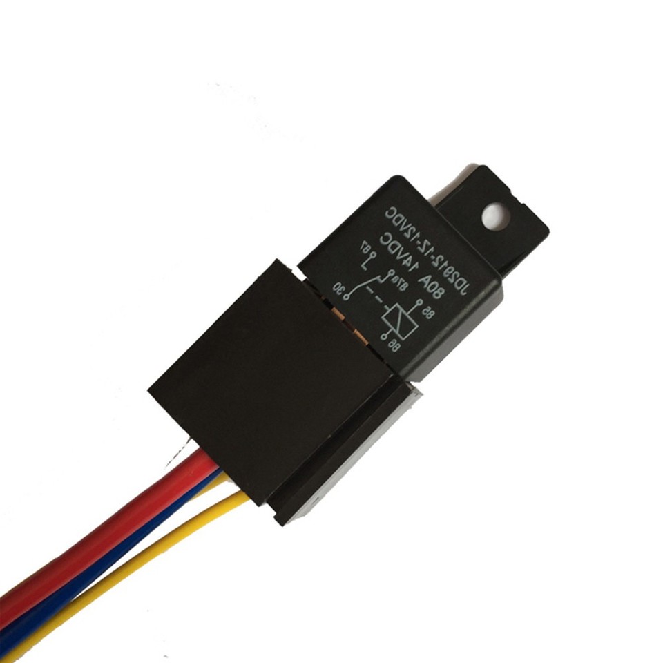 Relay Socket Base Holder Auto Mini Relay 5 Pin 12V 80A Relay Universal ...