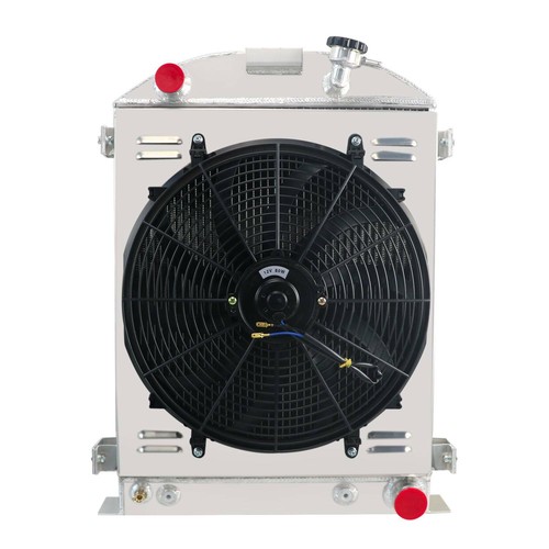 3-ROW ALUMINUM RADIATOR SHROUD FAN FIT 1930~1931 FORD MODEL A;CHEVY V8 ...