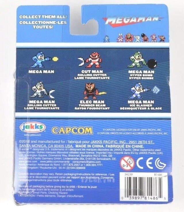 Mega Man Cut Man 8-bit Figure 30th Anniversary Capcom, slight package ...