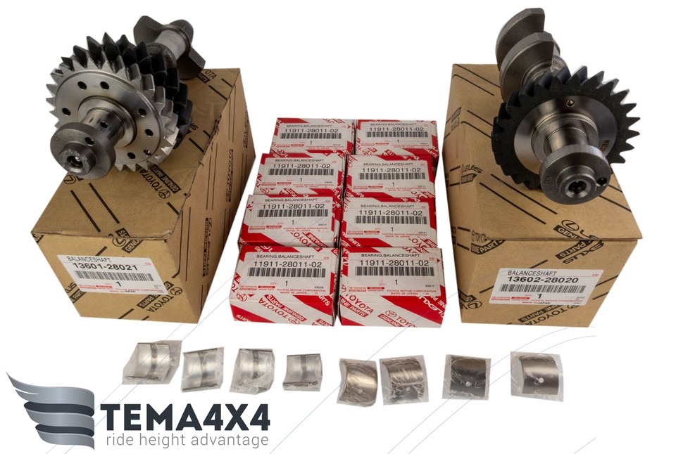 Genuine OEM Balance Shaft set with bearing set for Toyota 1360128021 ...