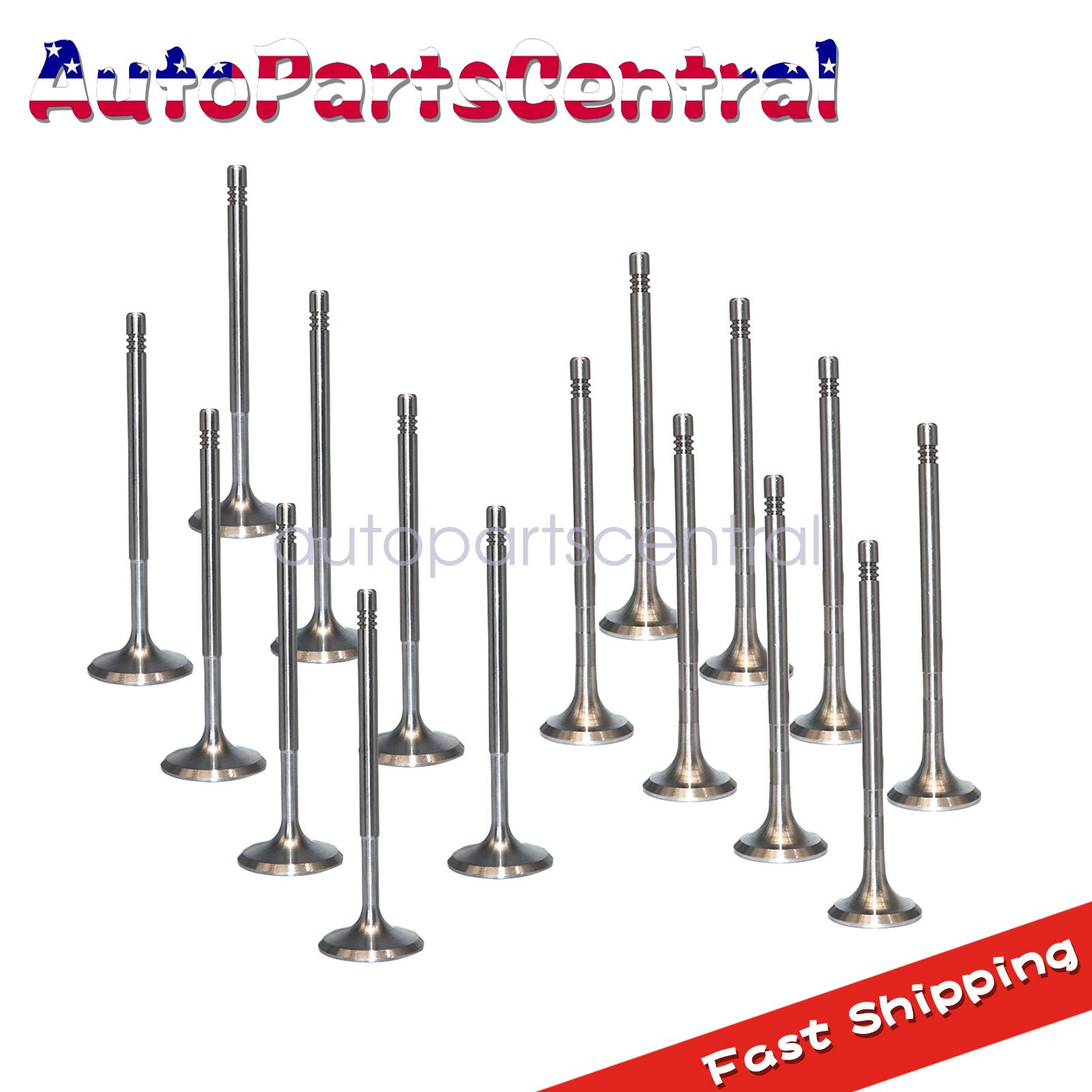 8x Exhaust Valves +8x Intake Valves Fits Mercedes M271 W204 W212 C200 ...