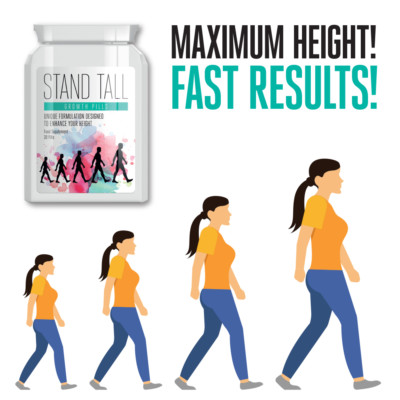 STAND TALL GROWTH PILLS – GET TALLER GAIN HEIGHT GET TALL HEIGHT ...