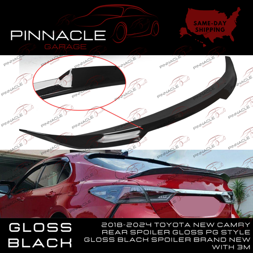 2018-2024 Toyota New Camry Rear Spoiler Gloss PG Style Gloss Black ...