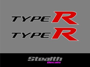 Type R decal sticker set/ kit Premium Quality Decals Stickers x2 Civic ...