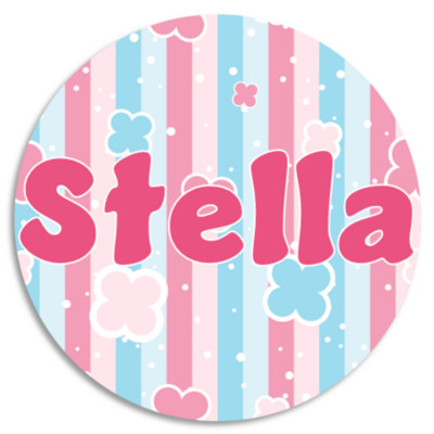 Stella - 100 Pack Circle Stickers 3 Inch - Name Tag Water Bottle School ...