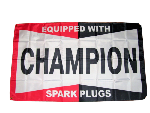CHAMPION SPARK PLUGS 3'X5' FLAG BANNER SPARK PLUG FAST SHIPPING | eBay