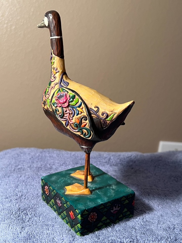 Jim Shore Figurine Lady of the Lake goose on base CH2136 | eBay