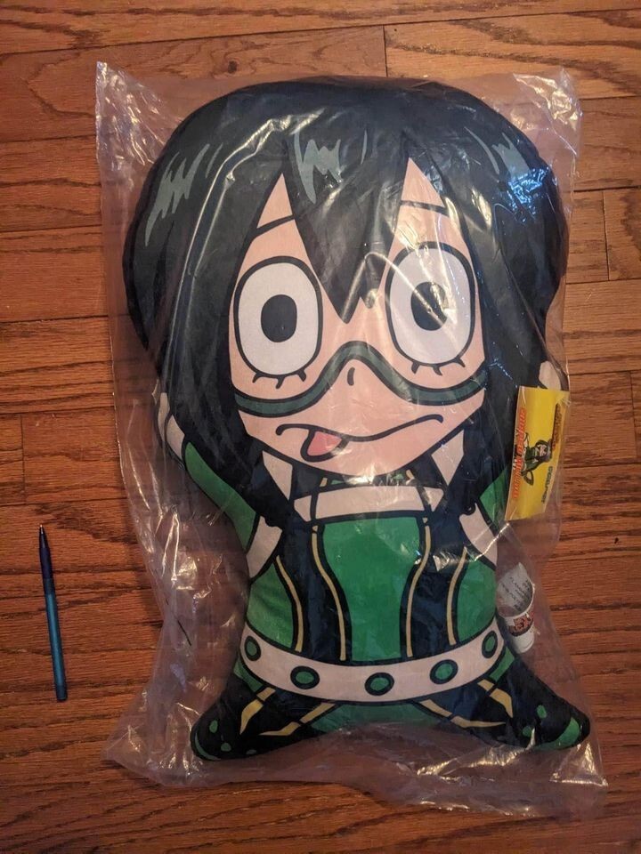 NEW My Hero Academia Froppy Tsuyu Asui Pal-O Pillow Plush 2 Sided 20 ...
