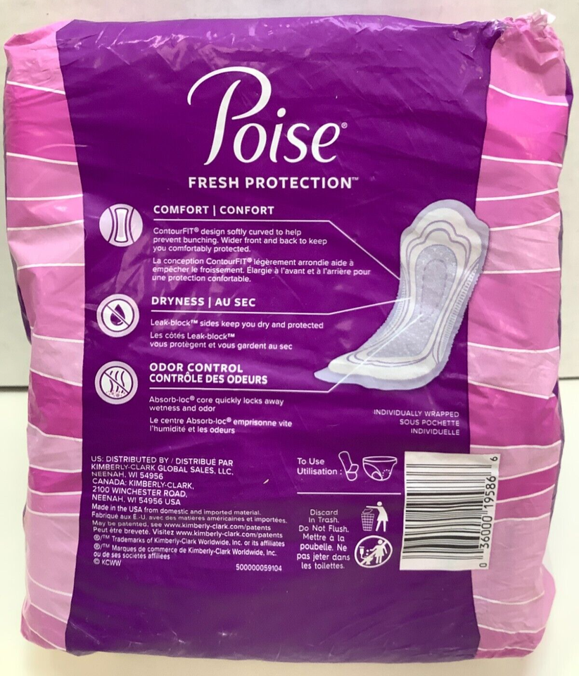 Poise Fresh Protection Pads, #4 Moderate Regular, 160 Total Pads ...