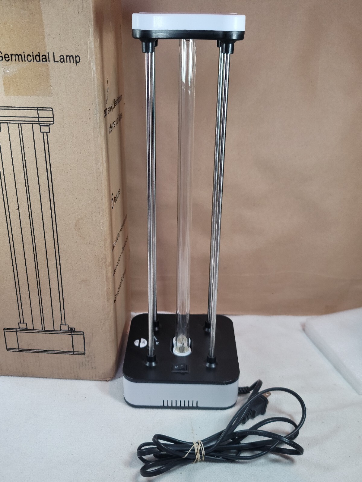 Ultraviolet Germicidal Ozone Free Quartz Light Purifier Lamp w/timer ...