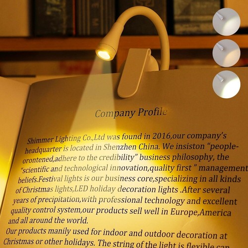 Mini Book Light Foldable Reading Lamp New Clip-on Lamp Bedroom | eBay
