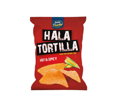 Pack de 4 X Hala Chips Tortilla saveur chaude et épicée 70 grammes ...