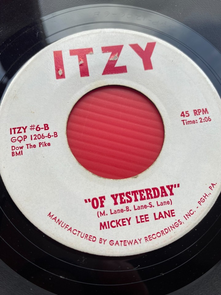 MICKEY LEE LANE Hey Sah-Lo-Ney 1966 US 7" vinyl single Of Yesterday ...