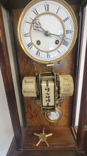 Antique German Calendar clock | eBay